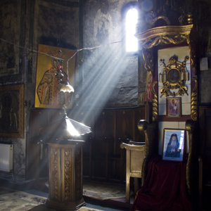 The painting from Tazlau Monastery